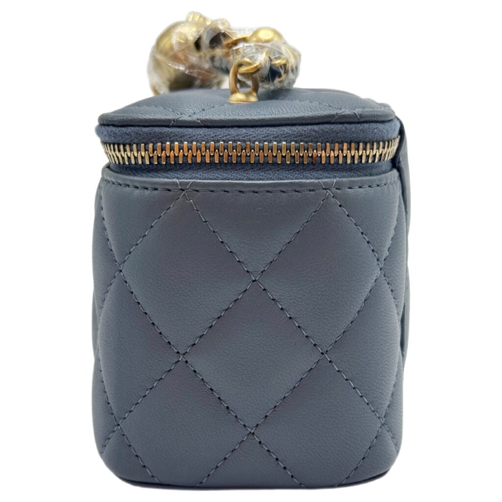 Chanel Gold Ball Box Bag Small 99% New Haze Blue Crossbody bag 2023 ...